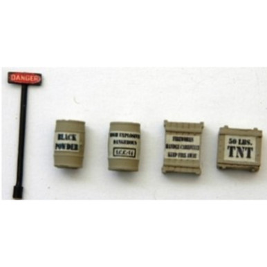 JL Innovative 525 - Custom Mine Explosive Set (Signs, Kegs, Crates) (5 ...