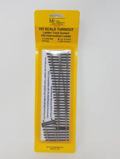 Micro Engineering 14-816 - Turnout Code 70 #5d Intermediate Ladder Left ...