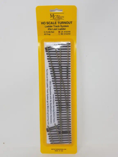 Micro Engineering 14-818 - Turnout Code 70 #5e Last Ladder Left Hand ...