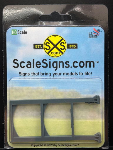 ScaleSigns HO-0012-v004 - Sign Frame Dark Gray - HO Scale - Midwest ...