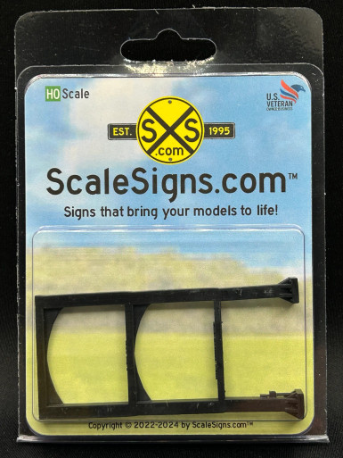 ScaleSigns HO-0012-v006 - Sign Frame Black - HO Scale - Midwest Model ...