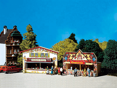Faller 242321 - Concession Booths (Cookie & Fried Chicken Food Stands ...
