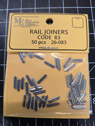 Micro Engineering 26-083 - Code 83 Slip-on Nickel Silver Rail Joiners ...