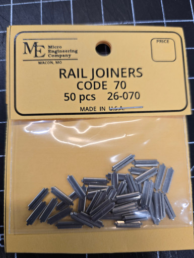 Micro Engineering 26-070 - Code 70 Slip-on Nickel Silver Rail Joiners ...