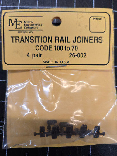 Micro Engineering 26-002 - Code 100 to 70 Pastic Transition Rail ...