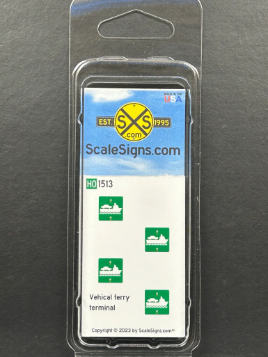 ScaleSigns HO-1500-013 - Vehicle Ferry Terminal - HO Scale - Midwest ...