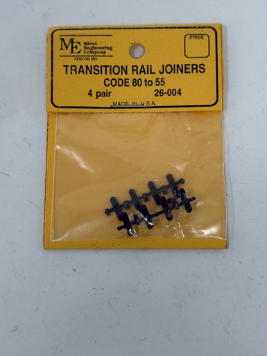 Micro Engineering 26-004 - Transition Rail Joiners Code 80-55 4 pair ...