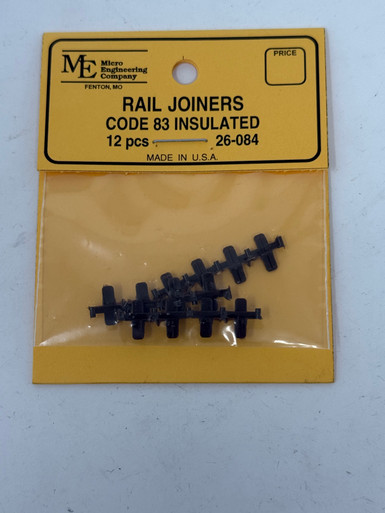 Micro Engineering 26-084 - Rail Joiners Code 83 Insulated 12 pcs ...