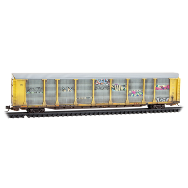 Micro-Trains Line 11144490 - 89' Tri-Level Closed Auto Rack (Weathered ...