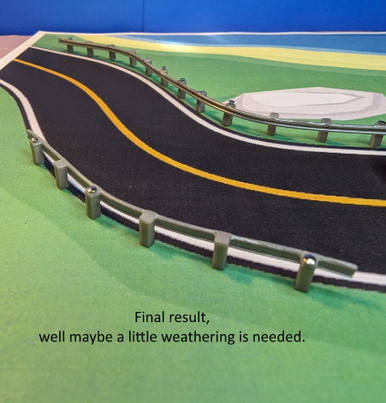 Whistle Stop Models N2204 - Road Guardrail set of 6 - N Scale - Midwest ...