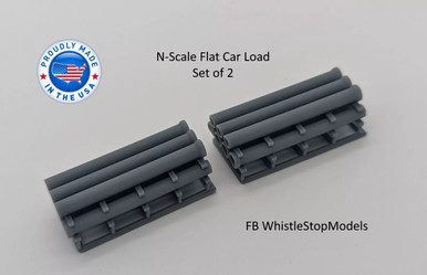 Whistle Stop Models HO9004 - Concrete Pipes Load - HO Scale - Midwest ...