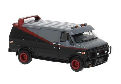 Brekina 18250 - GMC Verdura Cargo Van - Assembled Black, Gray Red - HO ...