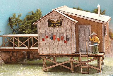 Bar Mills 0662 - The Fishing Shack At Cozy Cove - HO Scale Kit ...