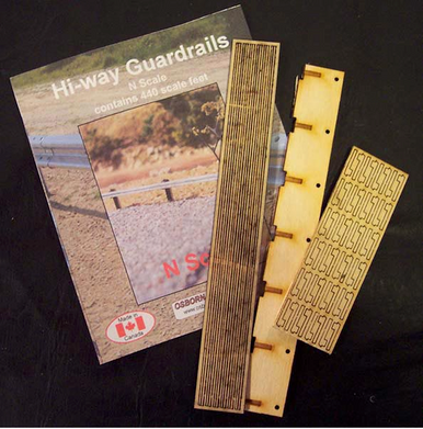 Osborn Models 3008 - Highway Guardrails - N Scale - Midwest Model Railroad