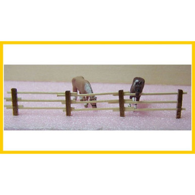 RslaserKits 2511 - Rail Fencing - 3 Rail - HO Scale Kit - Midwest Model ...