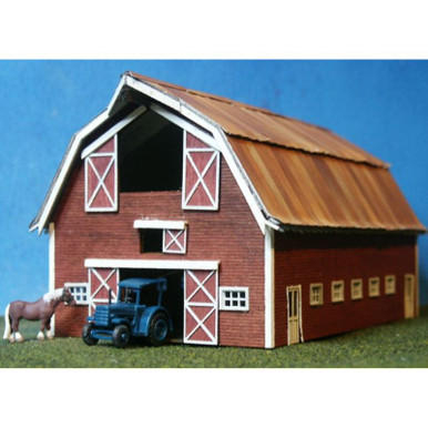 Phoenix Model Buildings 3044 - Roundtree Farms Barn - N Scale Kit ...