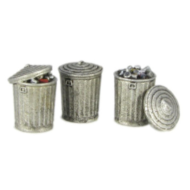 Showcase Miniatures 2325 - Trash Cans (9 cans - 3 Designs) - HO Scale ...