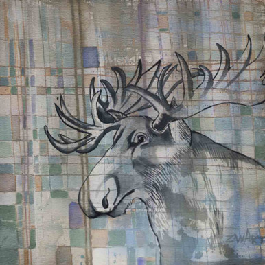 Moose - Just Moose - Zwart | Grand Art