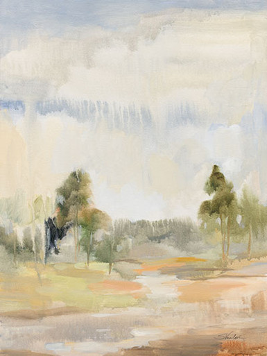 Light Summer Rain I Painting by Silvia Vassileva: Modern Rain Art