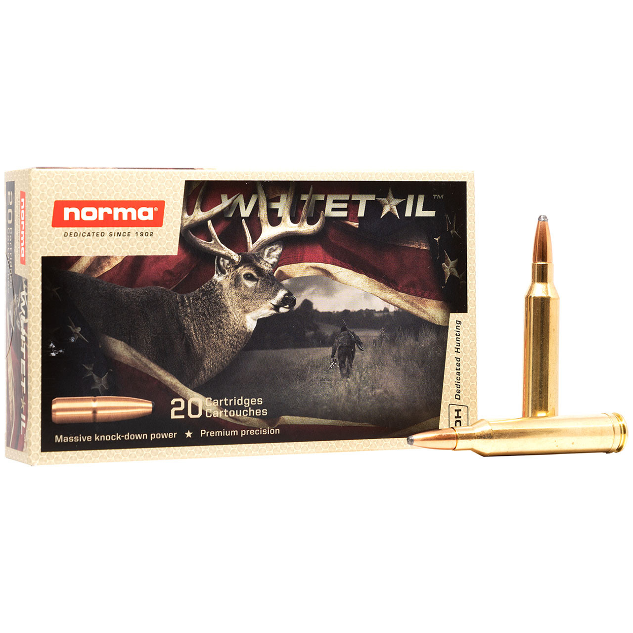 Norma Whitetail Ammunition: 300 Win Mag, 150 gr, SP, 3248 fps, Model ...
