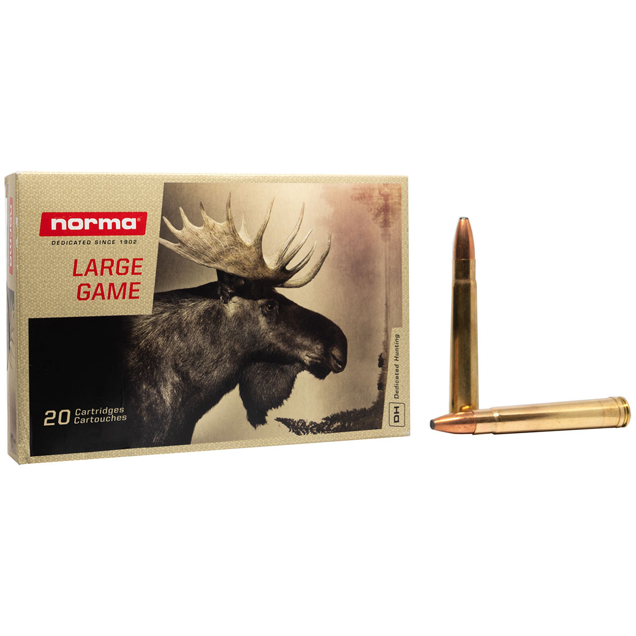 Norma Oryx Ammunition - 375 H&H Mag, 300 gr, Bonded SP, 2559 fps, Model ...