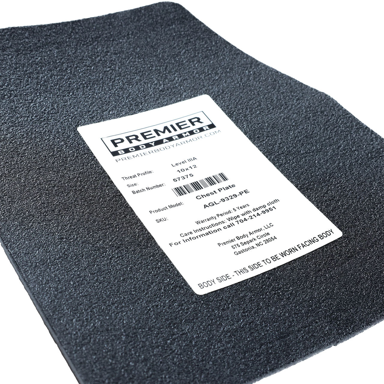 Premier Body Armor Agile Level IIIA PE Plate