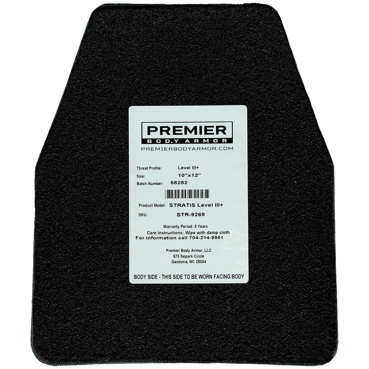 Premier Body Armor STRATIS Level III+ Multi-Curve Body Armour