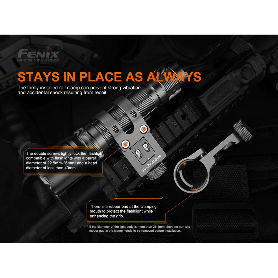 Fenix ALG-15 Picatinny Rail Light Mount