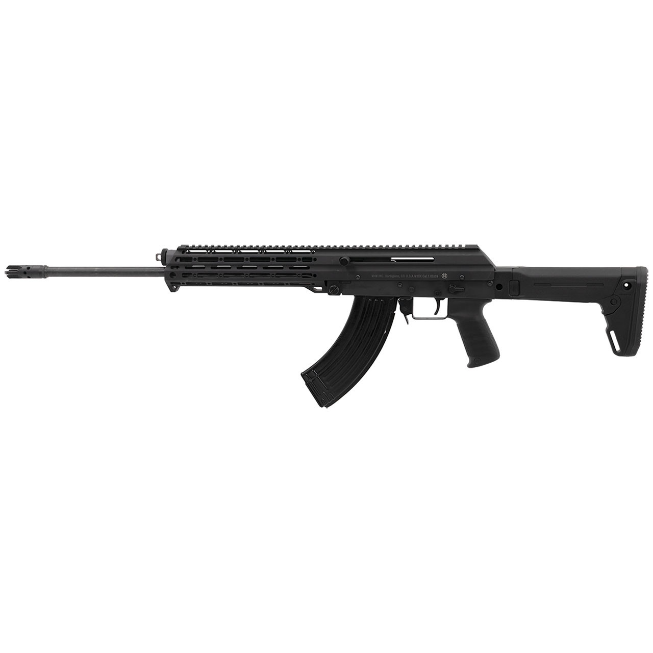 M+M Industries M10X+ Gen3 Canadian Rifle, Black: 7.62x39mm, 18.6" Barrel