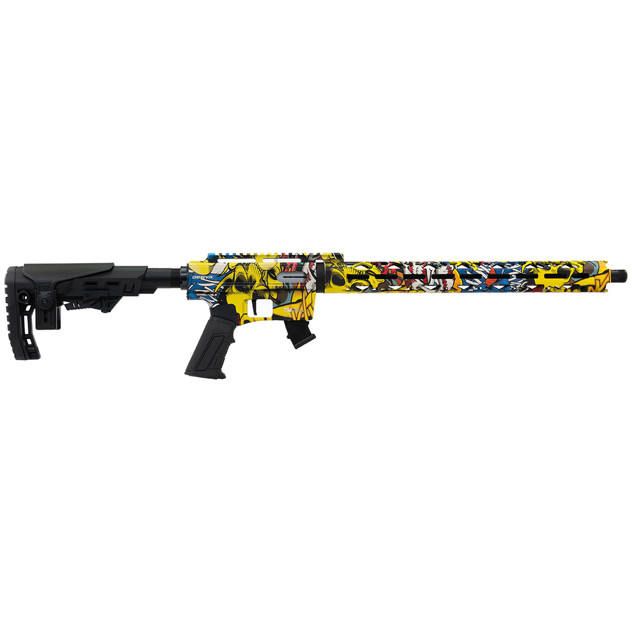 Derya TM22 Rifle, Urban Camo: 22 LR, 18" Barrel, Model TM22-18-UC-AL