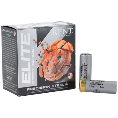 Kent Elite Steel Target Ammunition - 12 Gauge, 2-3/4", #7, Steel, 1 oz ...