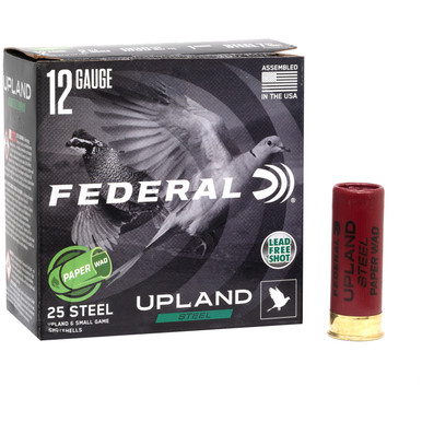 Federal Upland Steel Paper Wad Ammunition: 12 Gauge, 2-3/4",#7.5, Steel ...