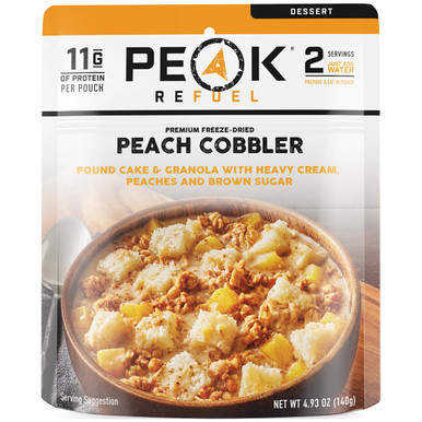 Peak Refuel Dessert, Peach Cobbler