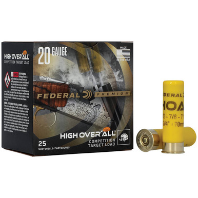 Federal High Over All Ammunition: 20 Gauge, 2-3/4", #7.5, Lead, 1 oz ...