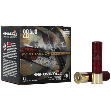 Federal High Over All Ammunition: 28 Gauge, 2-3/4", #8, Lead, 3/4 oz ...