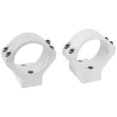 Talley Tikka T3 / T3x Scope Mounts: 30mm, Medium, Silver