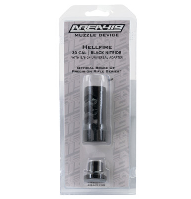 Area 419 Hellfire Self-Timing Muzzle Brake: 7mm / 30 cal, 5/8-24, Black ...