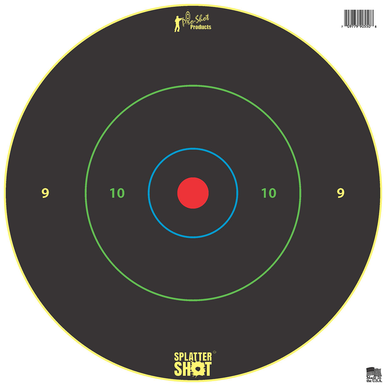 Pro-Shot SplatterShot Multi-Colour Bullseye Heavy Tag Paper Targets, 12 ...