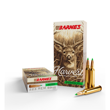 Barnes Harvest Collection Ammunition: 223 Rem, 69 gr, SIERRA Tipped ...