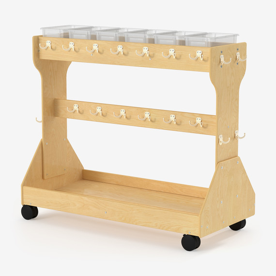 Jonti-Craft® Mobile Backpack Cart with Clear Cubbie-Trays | 39480JC