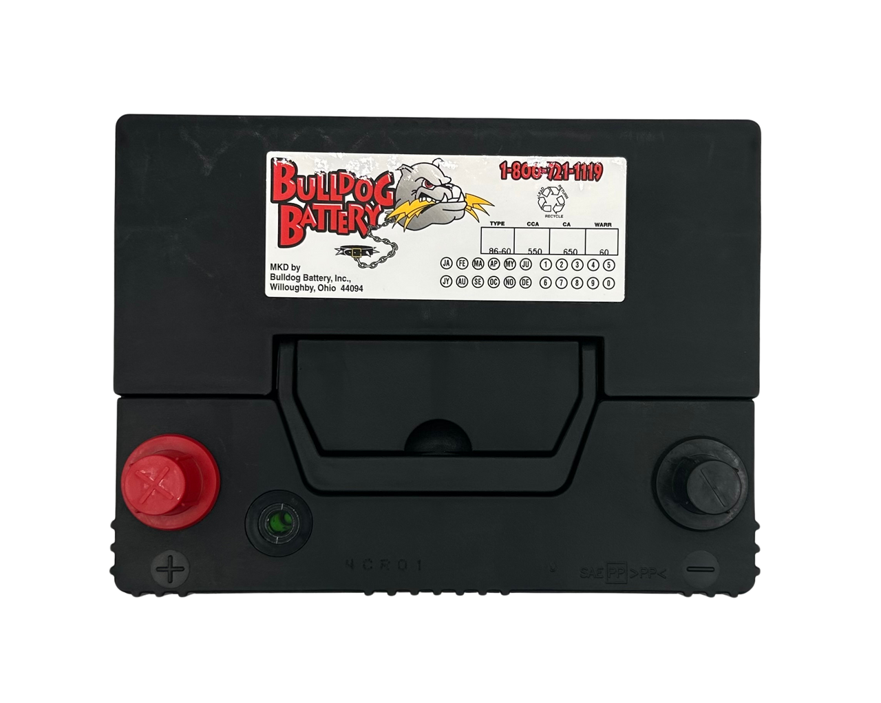 Group 86 Battery: High-Performance 12V Starting Battery with 550 CCA ...