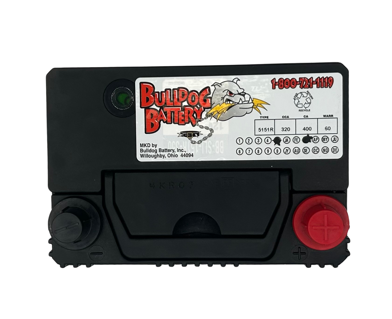Group 151R: Starting Battery With 320 CCA & 5-Year Warranty