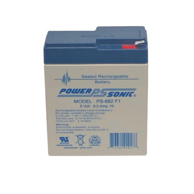 Power Sonic PS-682 Battery - 6V 9AH