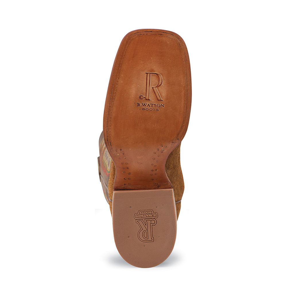 R Watson Men's Boots - RW8200 - Tan Roughout / Arizona Tan Cowhide ...