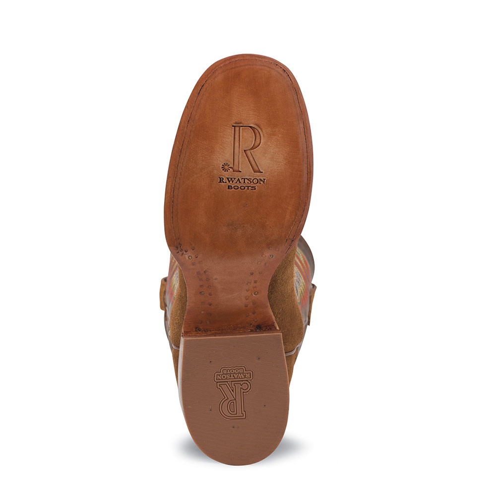 R Watson Men's Boots - RW8200 - Tan Roughout / Arizona Tan Cowhide ...