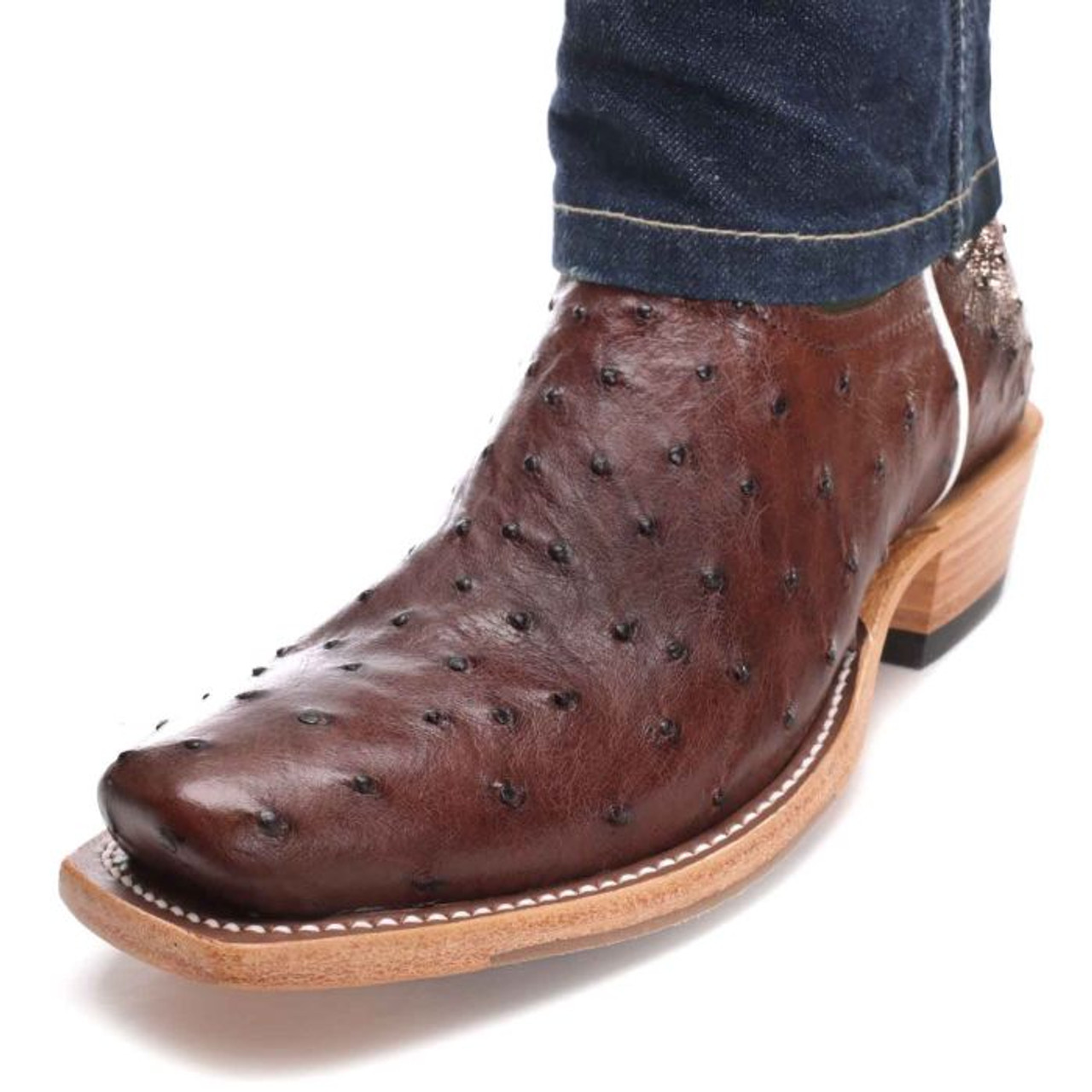 Macie Bean Womens Boot Top Hand Collection Fq Ostrich Full Grain