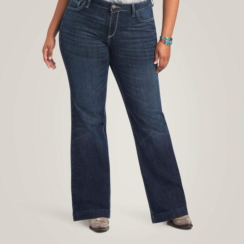 Ariat Women's Jeans - Trouser Perfect Rise Aisha Wide Leg / Plus Size ...