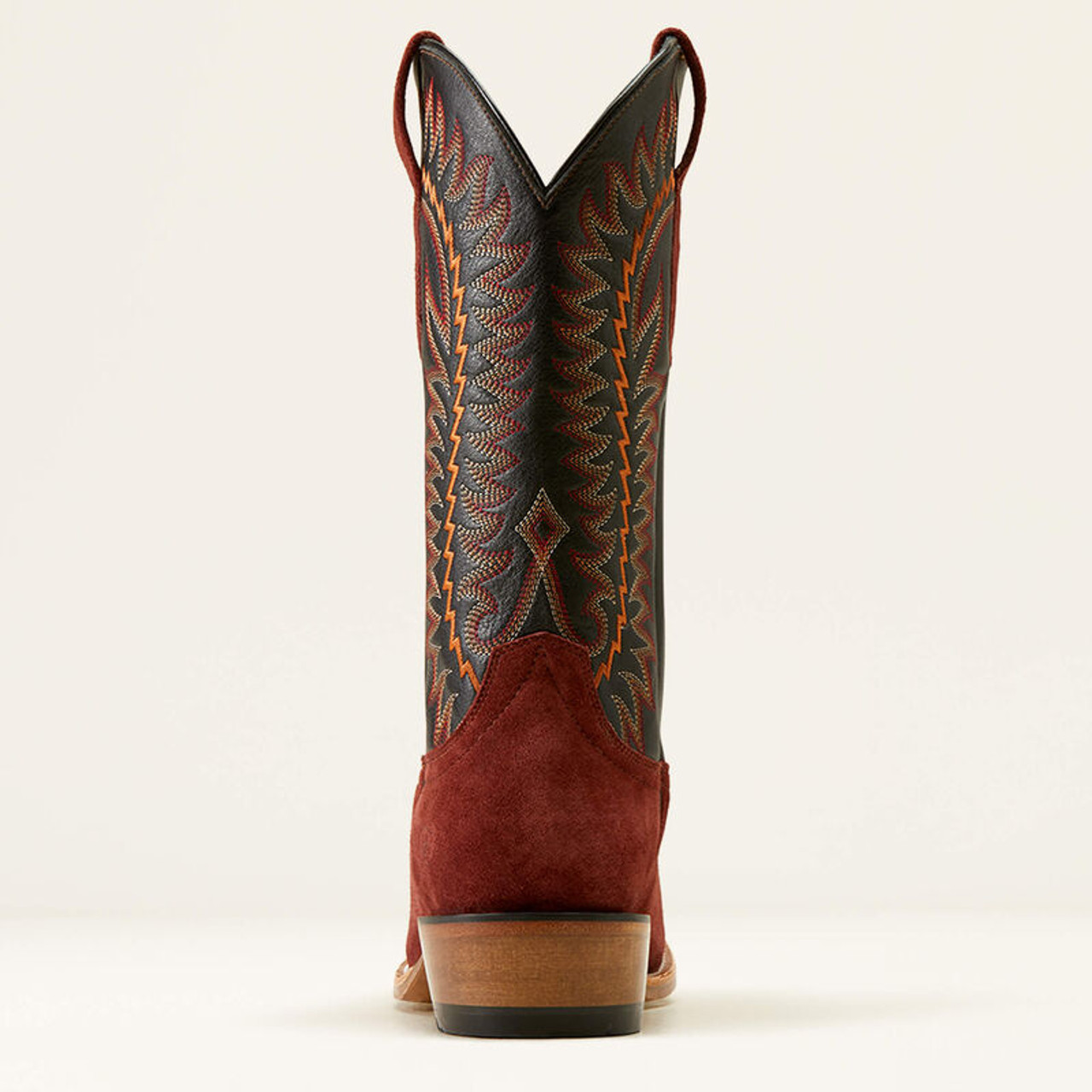 Ariat Mens Boots Futurity Time Mahogany Roughout Black Billys