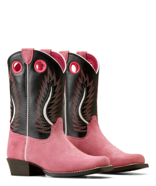 Ariat Kids Boots - Girls Pink Suede - Billy's Western Wear