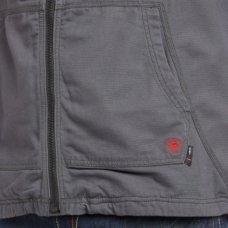 Ariat Men's FR - DuraLight Stretch Canvas Vest - Iron Gray - Billy's ...